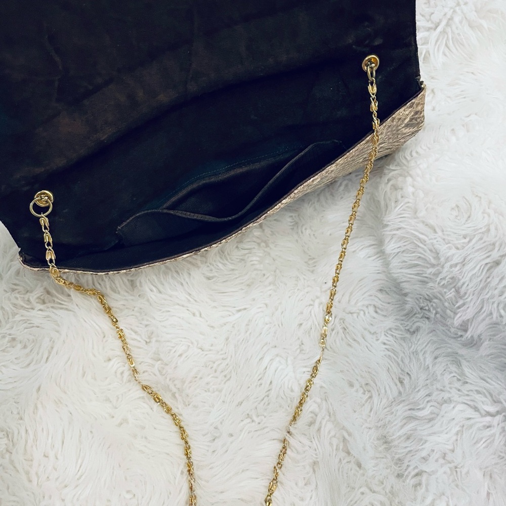 Varon Vintage Snake Leather Convertible Clutch Should… - Gem